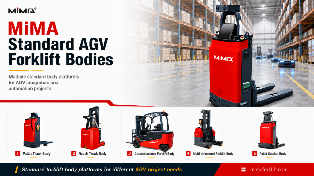Piattaforme standard per carrelli elevatori AGV per progetti di ...